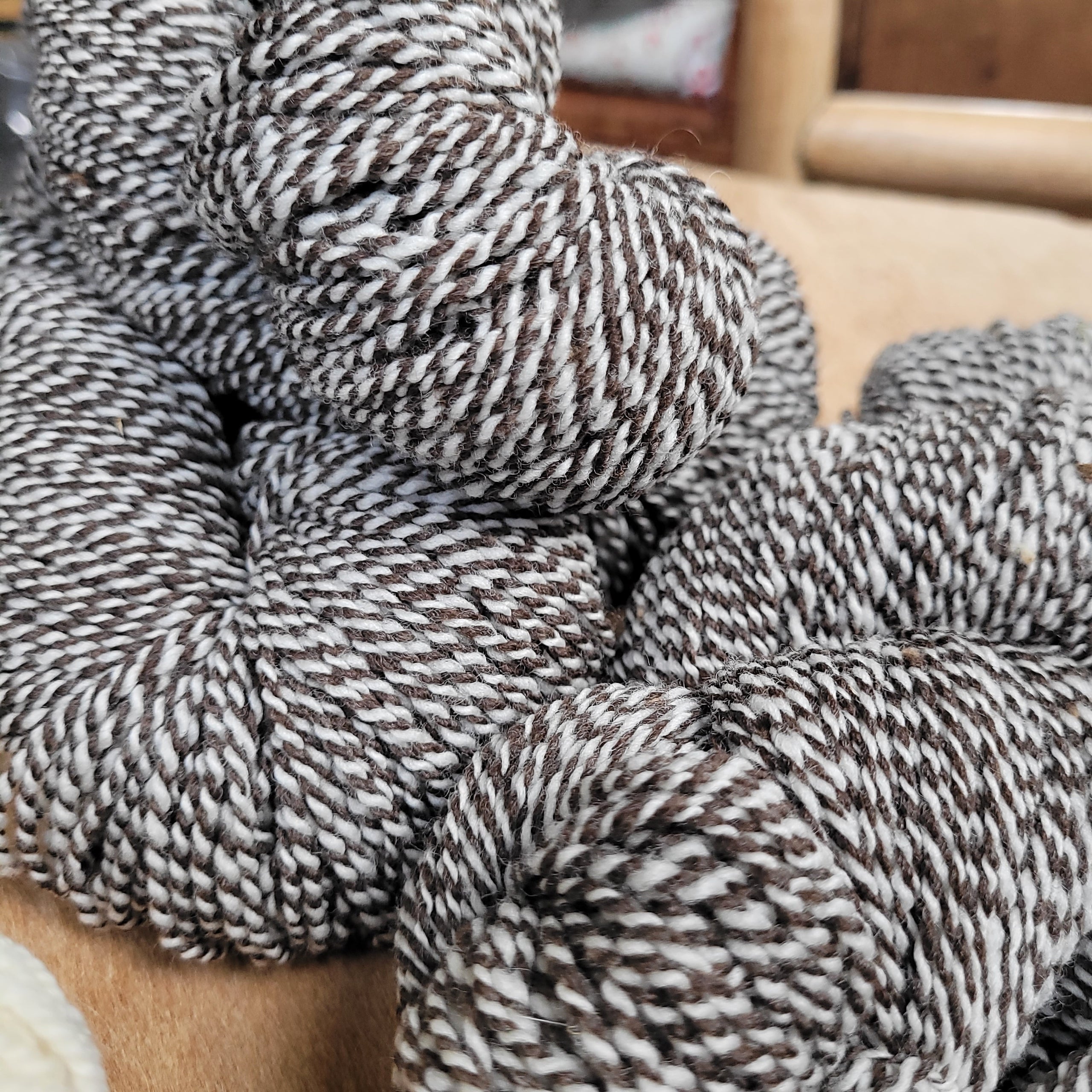 Barber Pole Fingering Weight Yarn | Dresow Family Farm